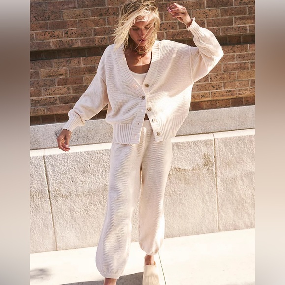 Free People | Pants & Jumpsuits | Free People Hailee Cardi Set | Poshmark